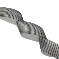 China Garment Metallic Webbing Transparent Fish Filament Elastic Band for sale