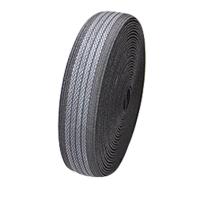China Grey 20mm Anti Slip Webbing Tape Polyester Flat Elastic Band for sale