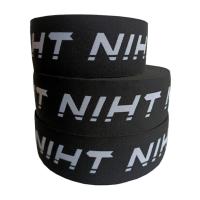 China Garment Knitted Jacquard Elastic Webbing Adjustable Elastic Straps 50m Roll for sale