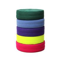 China Yellow 2cm Flat Nylon Elastic Webbing 20mm Fold Over Elastic Ribbon for sale