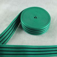 China 40mm Upholstery Elastic Band Green Elastic Webbing For Outdoor Furniture for sale
