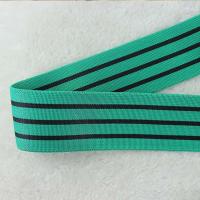 China 40mm Upholstery Elastic Band Green Elastic Webbing For Outdoor Furniture for sale