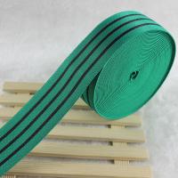 China 40mm Upholstery Elastic Band Green Elastic Webbing For Outdoor Furniture for sale