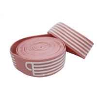China Flat Striped Fold Over Elastic Band Nylon Webbing 3.5cm Width for sale