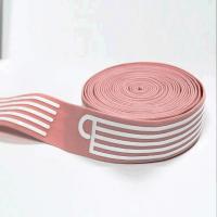 China Flat Striped Fold Over Elastic Band Nylon Webbing 3.5cm Width for sale