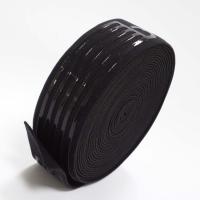 China Flat Striped Fold Over Elastic Band Nylon Webbing 3.5cm Width for sale