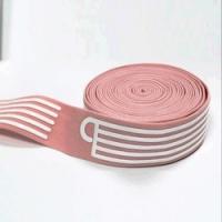China Flat Striped Fold Over Elastic Band Nylon Webbing 3.5cm Width for sale