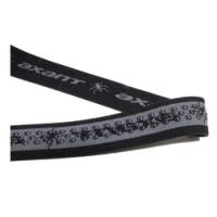 China Black 2.5cm Anti Slip Webbing Fitness Silicone Elastic Gripper Tape for sale