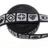 China Printed 40mm Nylon Webbing Jacquard Elastic Band For Shoes Bags for sale