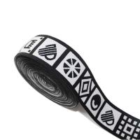 China Printed 40mm Nylon Webbing Jacquard Elastic Band For Shoes Bags for sale