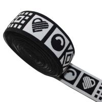 China Printed 40mm Nylon Webbing Jacquard Elastic Band For Shoes Bags for sale