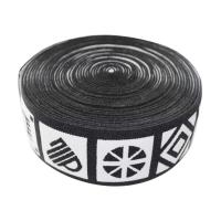 China Printed 40mm Nylon Webbing Jacquard Elastic Band For Shoes Bags for sale