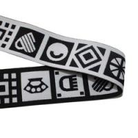 China Printed 40mm Nylon Webbing Jacquard Elastic Band For Shoes Bags for sale