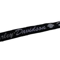 China Black 20mm Jacquard Elastic Webbing Polyester Rubber Elastic For Dress for sale