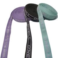 China Width 2cm Metallic Webbing Anti Slip Elastic Band Knitted Green for sale