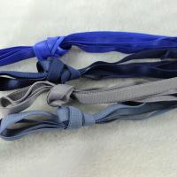 China Braided 10mm Nylon Webbing Spandex Bra Elastic Band Blue Green Pink for sale