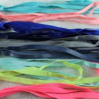China Braided 10mm Nylon Webbing Spandex Bra Elastic Band Blue Green Pink for sale