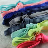China Braided 10mm Nylon Webbing Spandex Bra Elastic Band Blue Green Pink for sale