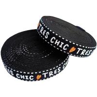 China Lettered 20mm Elastic Webbing Custom Printed Elastic Band Nylon And Latex for sale