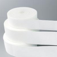 China White Knitted Elastic Band 2 Inch Knit Elastic Knitting Elastic Fabric for sale