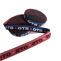 China High Tenacity Jacquard Elastic Webbing 2cm-6cm Nylon Elastic Black for sale