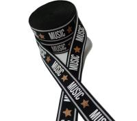 China 40m Roll Printed Elastic Bands 3.5cm Picot Elastic For Underwear for sale