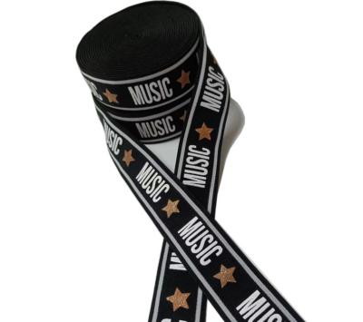 China 40m Roll Printed Elastic Bands 3.5cm Picot Elastic For Underwear for sale