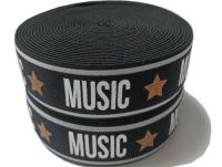 China 40m Roll Printed Elastic Bands 3.5cm Picot Elastic For Underwear for sale