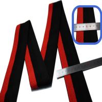 China Width 5.7cm Rubber Polyester Elastic Webbing 57mm Recycled Polyester Webbing for sale