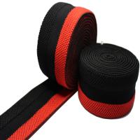 China Width 5.7cm Rubber Polyester Elastic Webbing 57mm Recycled Polyester Webbing for sale