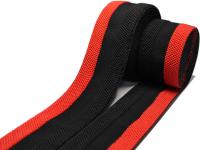 China Width 5.7cm Rubber Polyester Elastic Webbing 57mm Recycled Polyester Webbing for sale