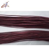 China 1.5mm Black Round Elastic Cord Polyester Elastic Bungee Cord for sale