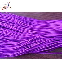 China 1.5mm Black Round Elastic Cord Polyester Elastic Bungee Cord for sale