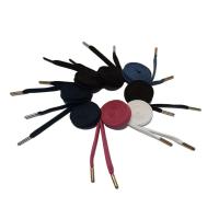 China Red Cotton Drawcord Drawstring Cord With Metal Tips For Hoodies for sale