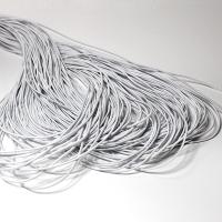 China 2.5mm Black Elastic Cord For Jewelry / Braided Stretchy Black String for sale