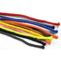 China braided 3mm waxed cotton cord colorful twisted waxed cotton rope for sale