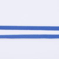 China Blue Flat 8mm Cotton Cord Hollow Extra Soft Braided Cotton Rope for sale