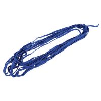 China Blue Flat 8mm Cotton Cord Hollow Extra Soft Braided Cotton Rope for sale