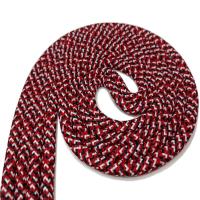 China 9mm Solid Braid Polyester Rope Red Polyester Rope High Tenacity for sale