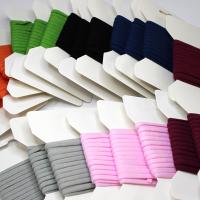 China Pink Orange Flat Knit Polyester Cord Elastic Earloop For Sewing Crafts Mask for sale