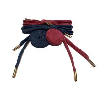 China Black Red Polyester Cord Shoe Laces With Metal Tips Custom Made for sale