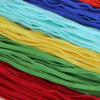 China 15mm Flat Waxed Polyester Cord Elastic Rope Cord Elastic Drawstring for sale