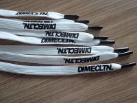 China 6mm-20mm Silicone Printed Custom Shoelace With Plastic Tips for sale