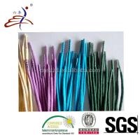 China Braided 3mm Custom Shoelace Waxed Cotton Cord 75cm Length for sale