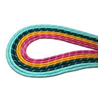 China Flat Hockey Custom Shoelace Skate Custom Shoe Strings Blue Yellow Pink for sale