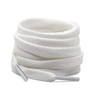 China 8mm Polyester Flat Shoelaces Stretchy Shoe Laces For Athletic Running for sale