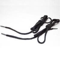 China Beige 5mm Twisted Football Shoelaces Custom Shoelace High Tenacity for sale