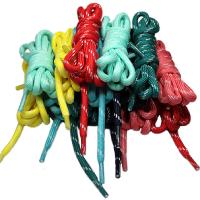 China Sublimation Custom Shoelace Round Elastic Laces For Football Boots for sale