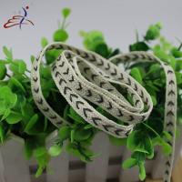 China 3/8 9mm 10mm Polyester Flat Braided Drawcord With Silicone Tips for sale