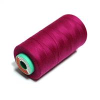 China 402 Dyed Polyester Sewing Thread Red Uv Bonded Polyester Thread for sale
